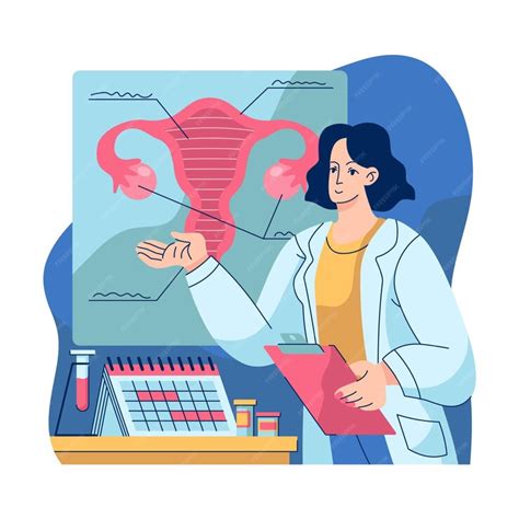 산부인과 개념 그림 무료 벡터