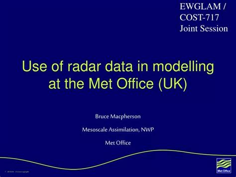 PPT Use Of Radar Data In Modelling At The Met Office UK PowerPoint Presentation ID 4766472