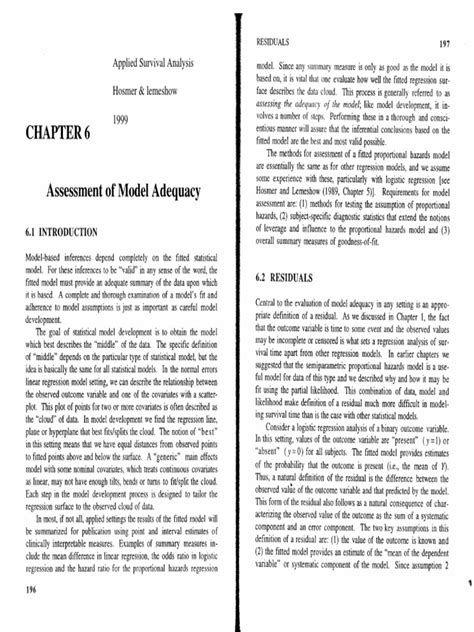 Applied Survival Analysis Hosmer And Lemeshow 1999 Pdf