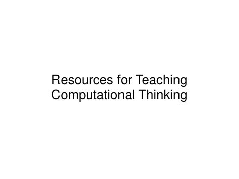 ppt computational thinking in k 12 education powerpoint presentation