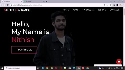 Nithish Jaligapu On Linkedin Webdevelopment Chatbot Portfolio Html Css Javascript Ai