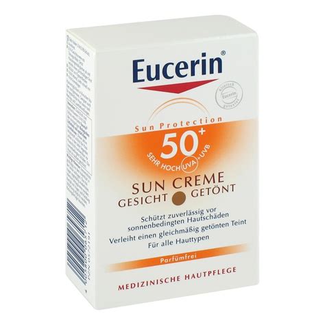 Erfahrungen zu EUCERIN Sun Creme getönt LSF 50+ 50 Milliliter - medpex ...