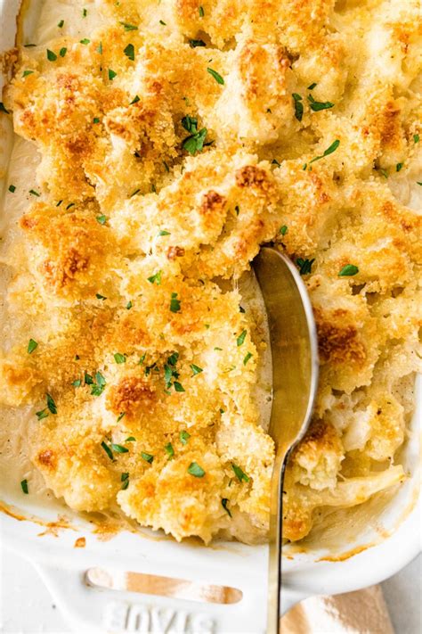 Cauliflower Gratin Eating Bird Food
