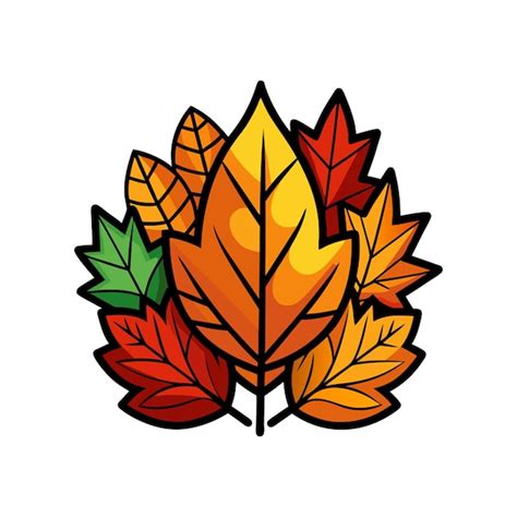 Fall Foliage Clipart Vector Ideal For Seasonal Projects And