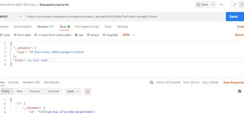 SharePoint API And Postman A Dev Sec Ops And ServiceNow Blog