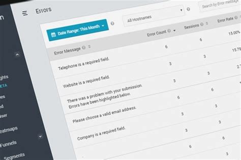 Website Error Detection And Reporting SessionCam