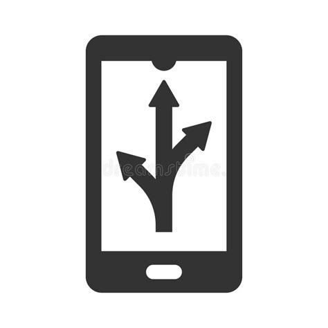 Mobile GPS Icon Stock Vector Illustration Of Journey 263832813