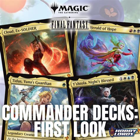 Magic The Gathering X Final Fantasy Commander Deck First Look Hobby
