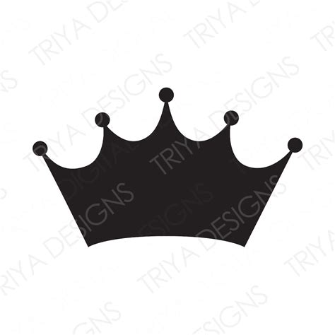 Crown Svg Cut File Tiara Queen Svg Files Instant Digital Download Etsy