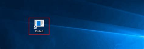 Methods To Create Restart Shortcut On Windows Desktop