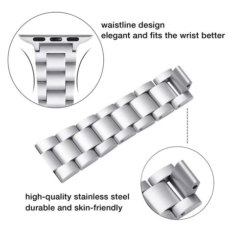 Slim Stainless Steel Womens Band For Apple Watch Iwatch Wrist Strap