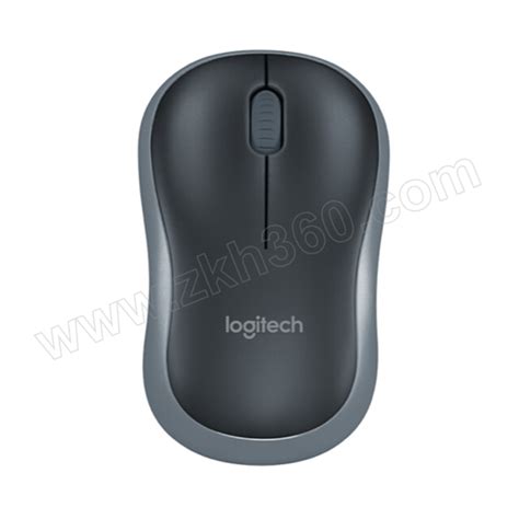 罗技 无线鼠标 M185 黑色灰边 办公鼠标 无线鼠标 融创集采商城