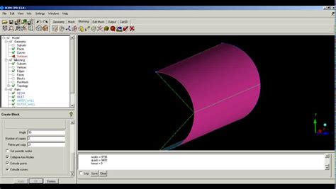 Learncax Soft Demo Ansys Icemcfd Stru Mesh Mesh Thickness Region In A Cylindrical Geometry