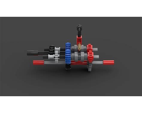 Lego Moc Centered Heavy Duty Manual 4 Speed Gearbox Front Input By