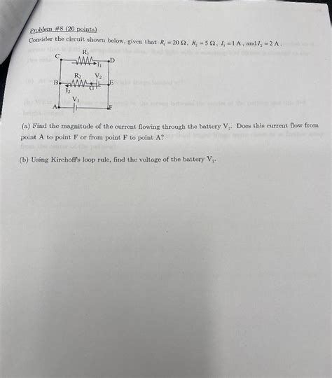 solved problem 8 20 points consider the circuit shown