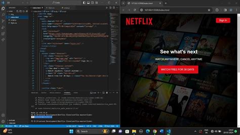 building a netflix clone using html css and javascript atharv
