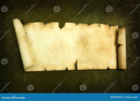 Ancient Scroll Stock Image Image Of Ancient Green Edge