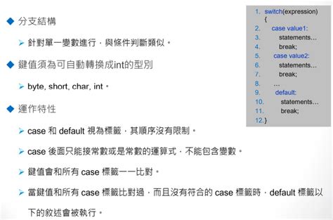 Java 條件 分支控制 Flow Control Branching Statement