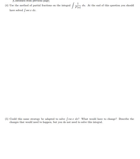 Solved Question One Very Important Application Of Partial Chegg