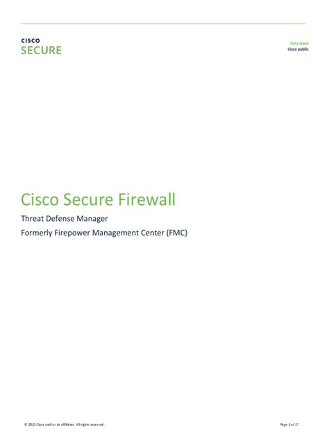 Firepower Management Center Fmc Pdf Security Computer Security