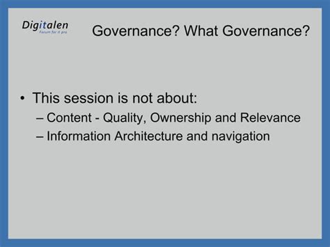 Sharepoint It Governance Best Practice And Methodology Ppt