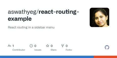 GitHub Aswathyeg React Routing Example React Routing In A Sidebar Menu