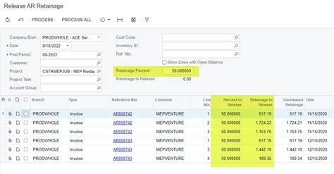 Retainage Reduction Community