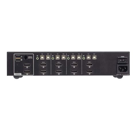 Aten 4 Port Usb Displayport Dual Display Secure Kvm Switch With Cac Psd Pp V4 0 Compliant