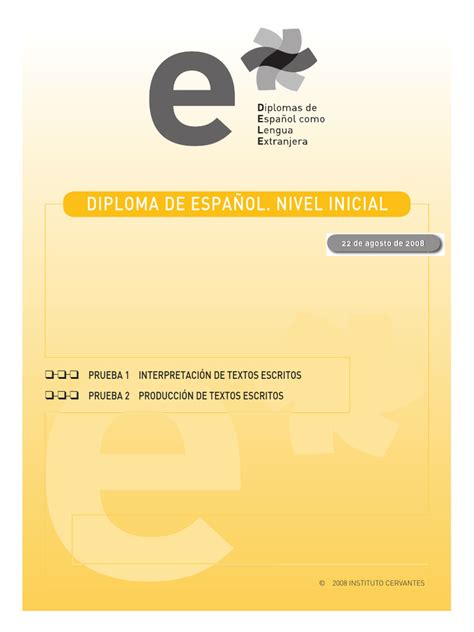 Ejemplo B1 Pruebas 1 Y 2 Interpretacion Y Produccion De Text 22 De