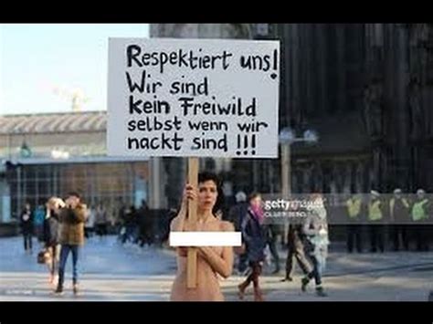 SO SURPRISING MILO MOIRE Artist Performs Naked In Cologne To Protest Sexual Assault YouTube