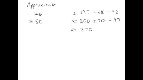 Year 7 Rounding And Estimating Youtube