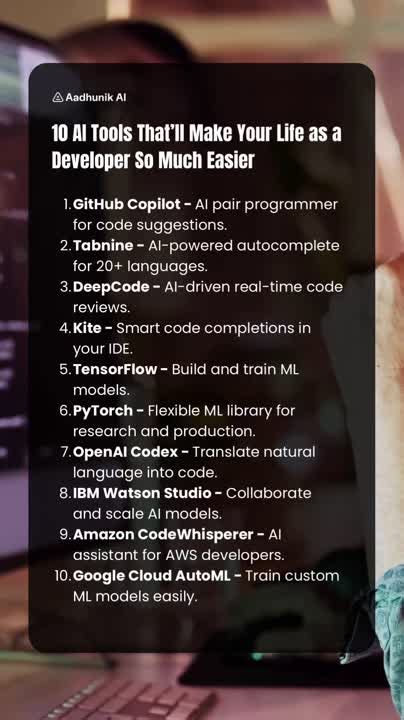 Aadhunik Ai On Linkedin Artificialintelligence Developertools Techinnovation Aiforcoding