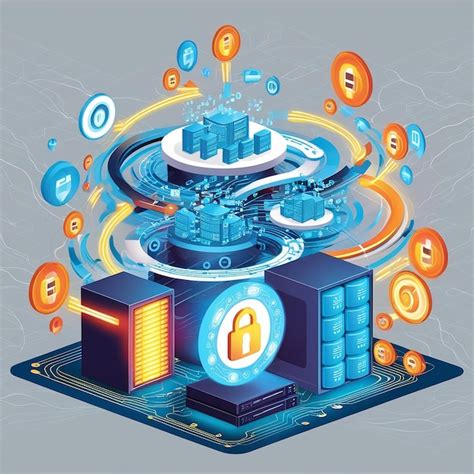 Protects Data Technology And Big Data Processing And Cloud Computer