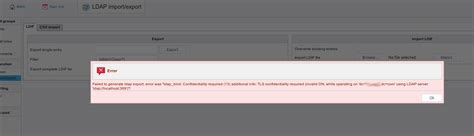 Ldap Importexport Plugin Cant Work With Starttls Over 389 Port · Issue 13 · Fusiondirectory