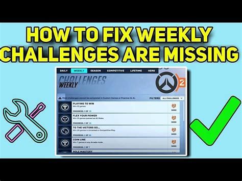 Overwatch 2 Weekly Challenges Bugged” Error How To Fix Possible Reasons And More