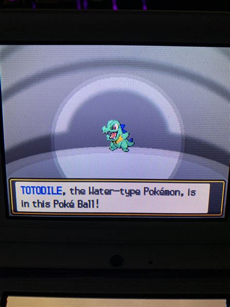 [4] Shiny Totodile After 661 Srs While Dual Hunting Johto Starters R Shinypokemon