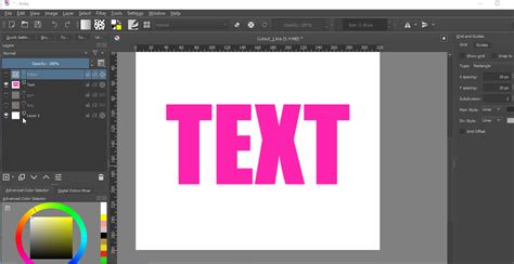 Adding Textures Patterns To Text Krita 4 15 Graphic Design Stack Exchange