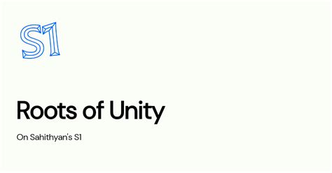 roots of unity sahithyan s s1