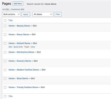 homepage divi extended documentation