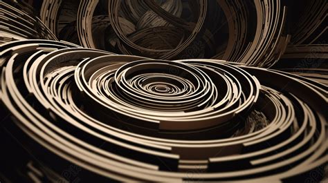 무작위로 회전된 기하학적 모양을 사용하여 3d 렌더링된 동심 배경 3d 배경 기하학 배경 위로 배경 이미지 Hd 3d 기하학 위로 배경 사진 무료 다운로드