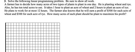 Solved 18 Solve The Following Linear Programming Problem