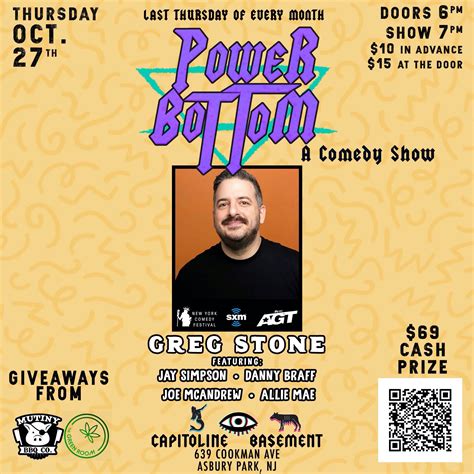 Oct 27 Power Bottom The Best Damn Comedy Show In Asbury Park