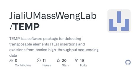 GitHub JialiUMassWengLab TEMP TEMP Is A Software Package For Detecting Transposable Elements