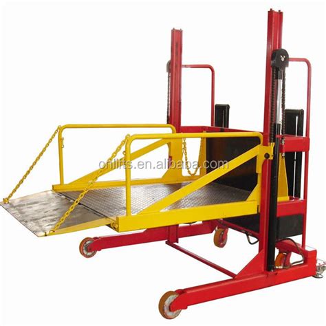 hydraulic container loading unloading dock platform elevator high