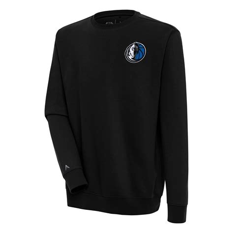 Nba Mens Antigua Black Dallas Mavericks Victory Pullover Sweatshirt