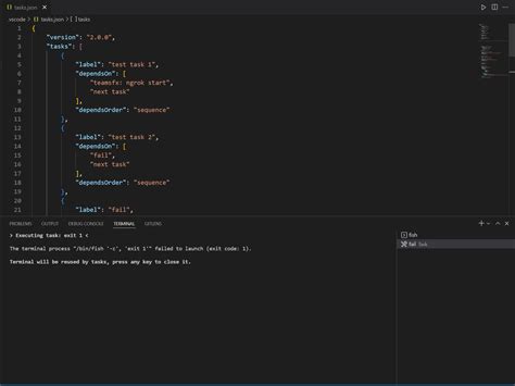 A Task Depends On A Customexecution Task Does Not Stop When The Customexecution Task Fails