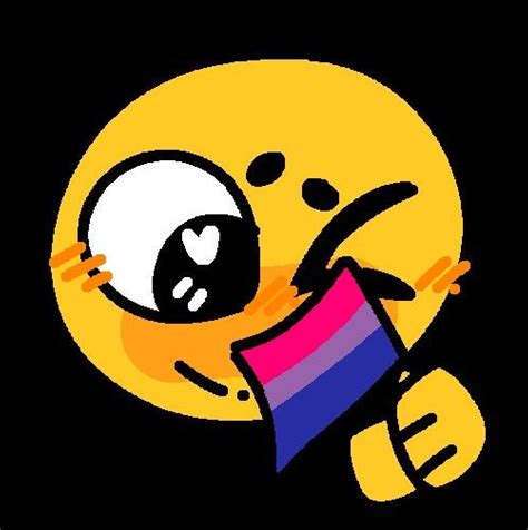 Cursed Emoji Bi Flag ꒱ ♡ ༘° Emoji Art Emoji Drawing Lgbt Pride Art