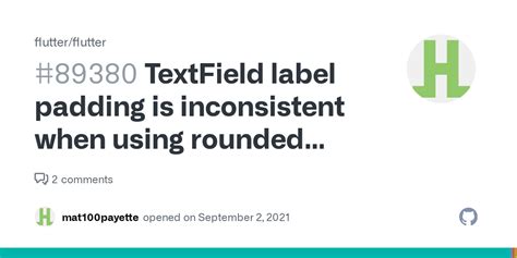 Textfield Label Padding Is Inconsistent When Using Rounded Textfield