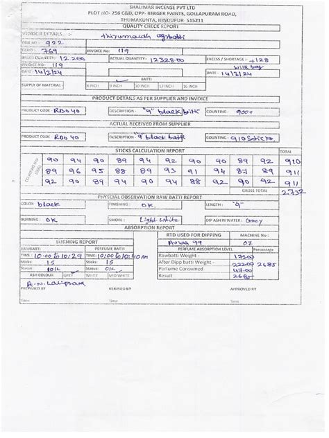 Qc Report Format Pdf