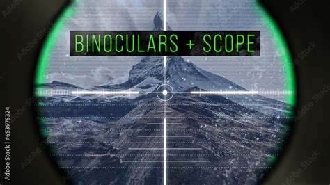 Binoculars And Scope Target Overlay Stock Template Adobe Stock
